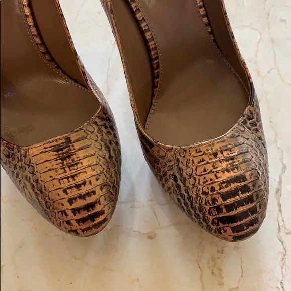 Sergio Rossi | Shoes | Sergio Rossi Nwot Water Snake High Heeled Pumps ...